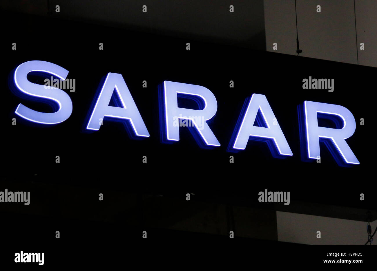 das Logo der Marke "Sarar", Berlin Stock Photo - Alamy
