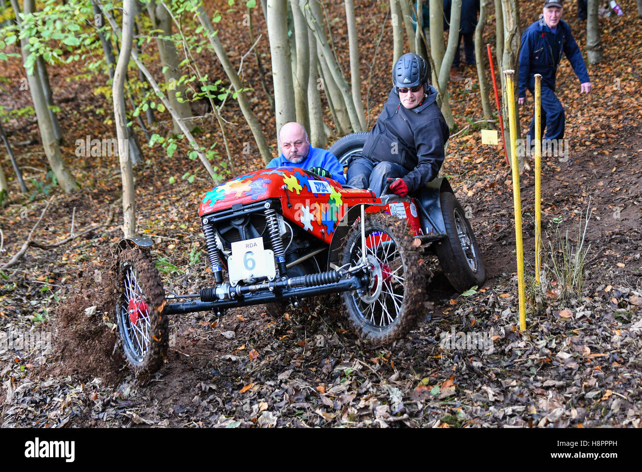 A sporting trials car taking part in the Roy Fedden Sporting Trial in ...