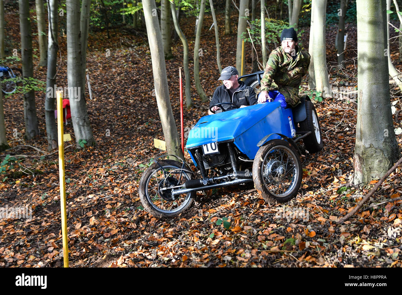 A sporting trials car taking part in the Roy Fedden Sporting Trial in ...