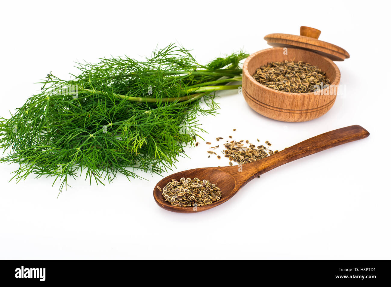 Fresh Juicy Dill Isolated on White Background Stock Photo - Alamy