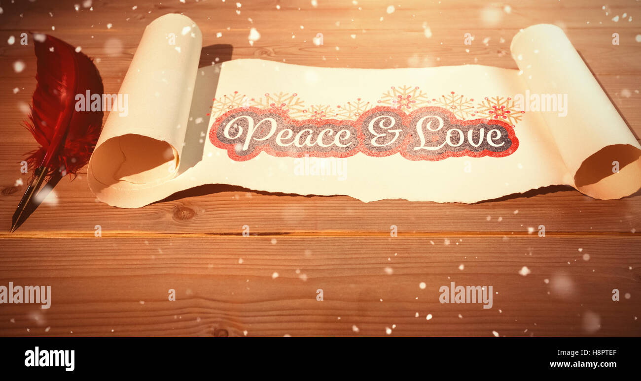 Composite image of peaceful message Stock Photo - Alamy
