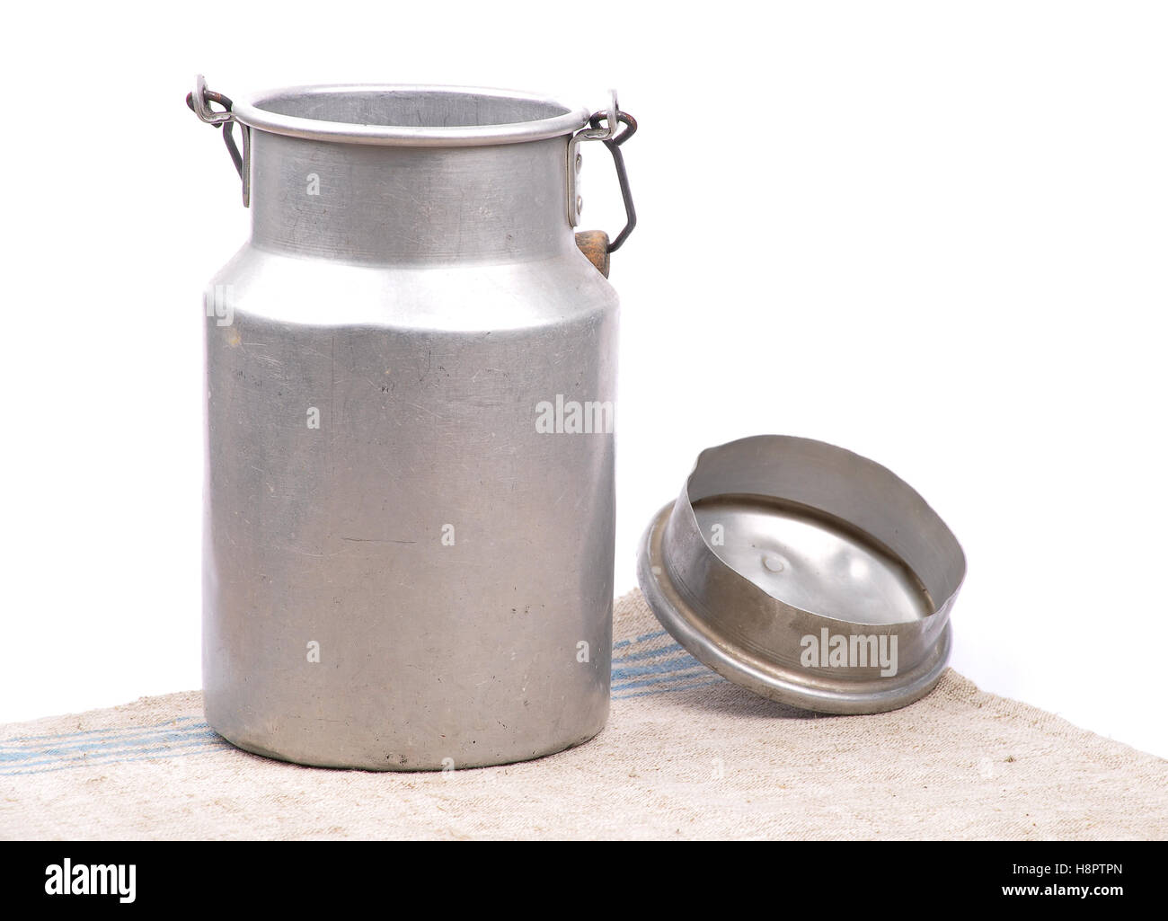 Milk can open Stock Photo - Alamy