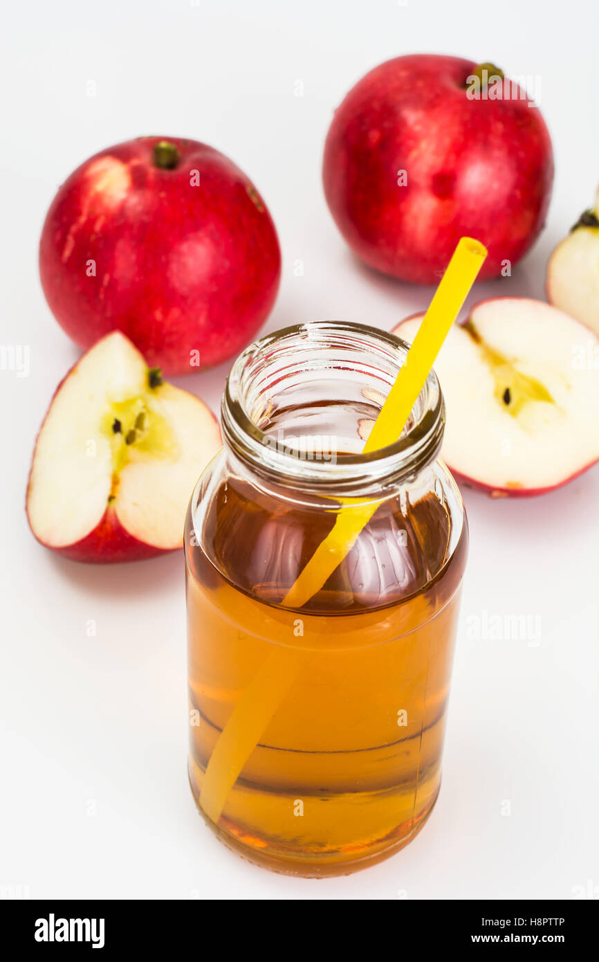 Sweet Tasty Vitamin Apple Juice Stock Photo - Alamy