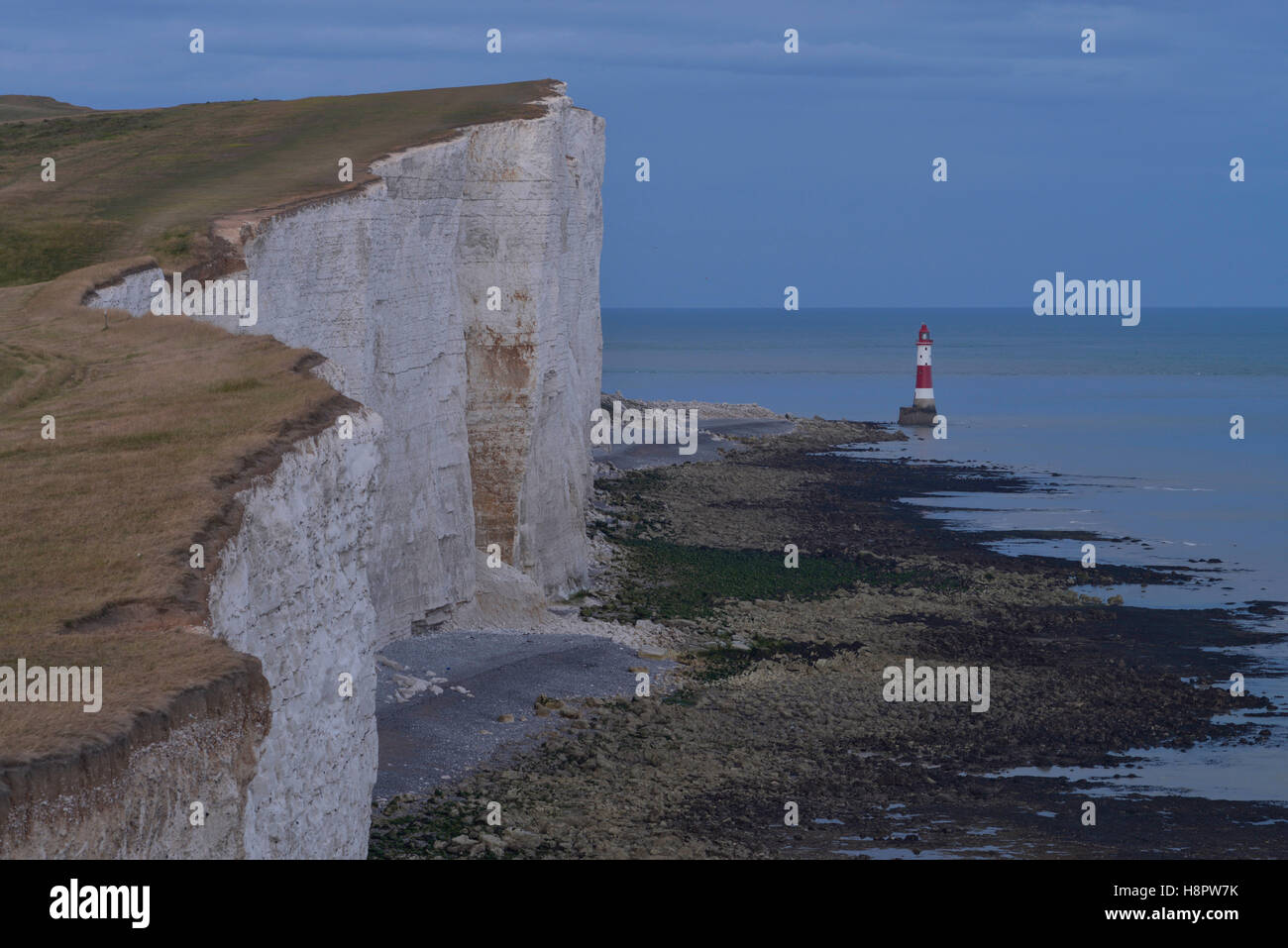 Beachy Head and light house Stock Photo - Alamy