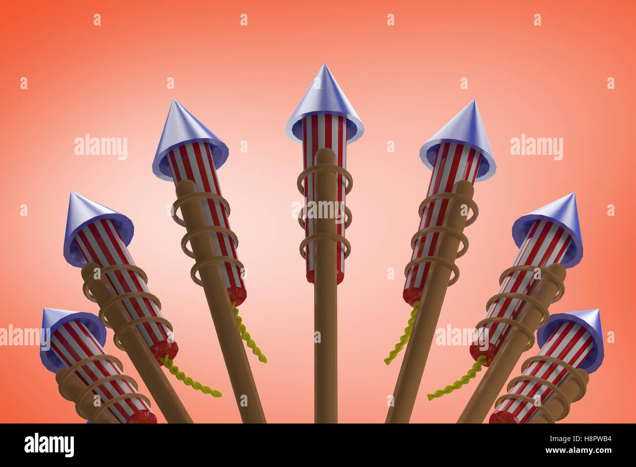 Rockets and blue lights hi-res stock photography and images - Alamy