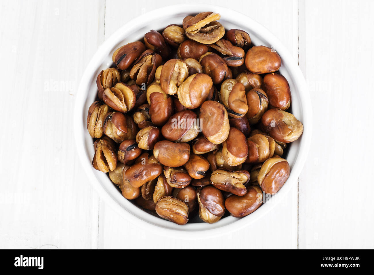 Roasted Broad Beans with Salt Stock Photo - Alamy