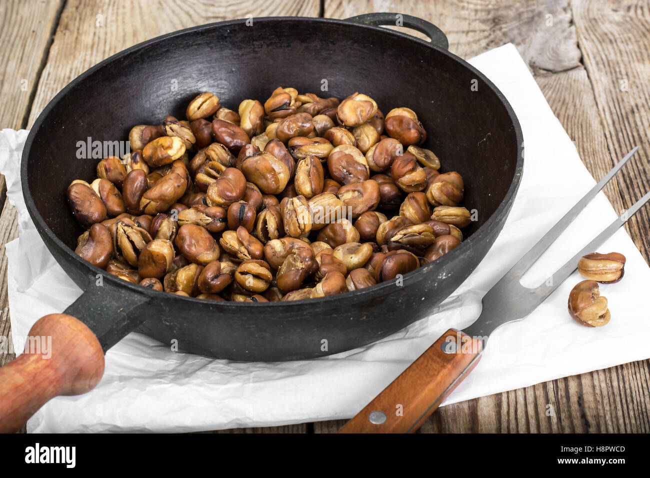 Roasted Broad Beans with Salt Stock Photo - Alamy