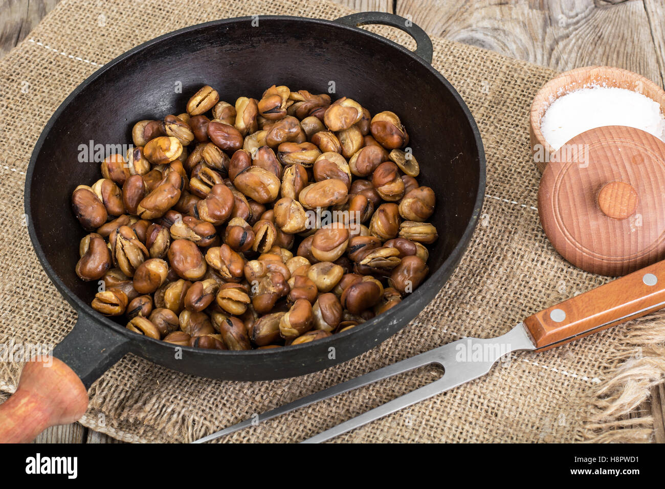 Roasted Broad Beans with Salt Stock Photo - Alamy