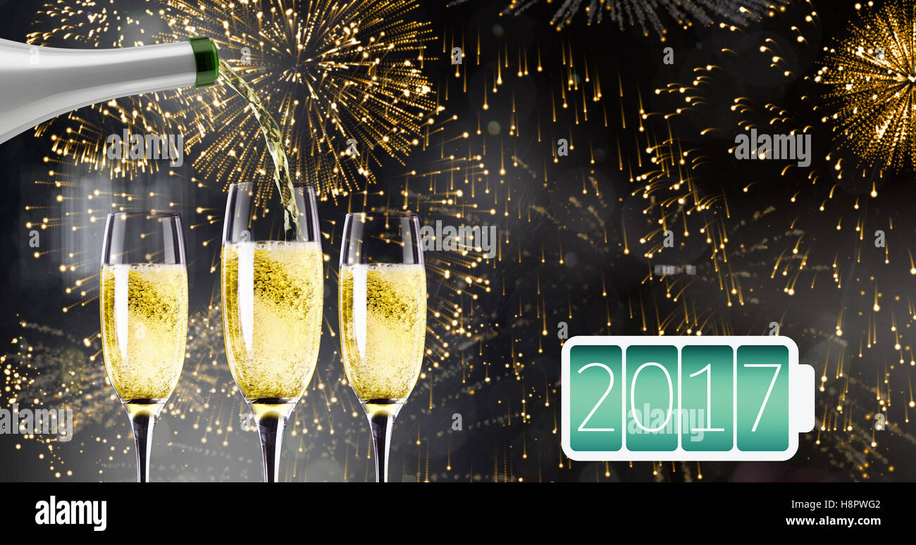 Composite image of 2017 message Stock Photo - Alamy