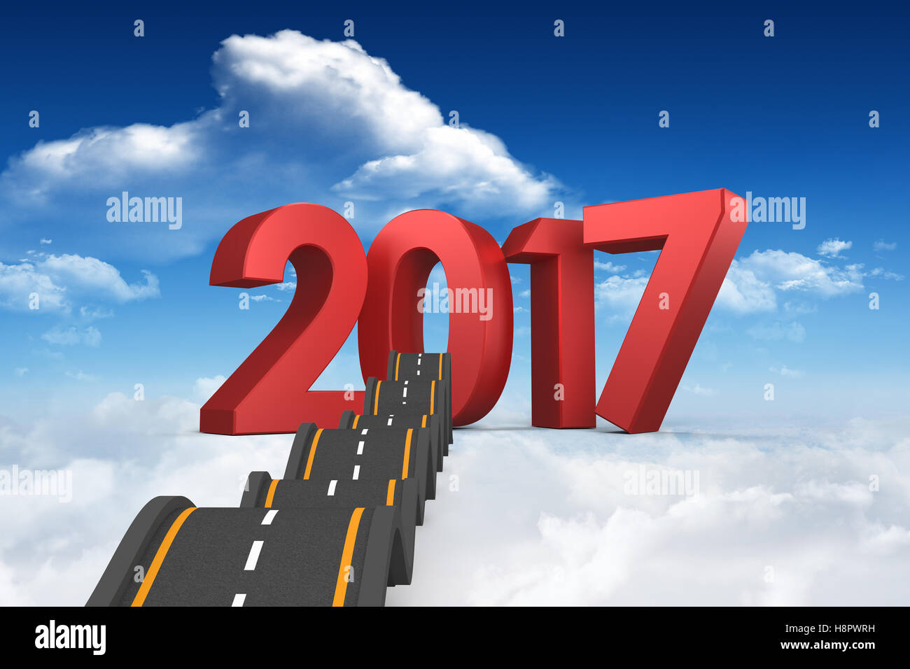 Composite image of bumpy road Stock Photo - Alamy