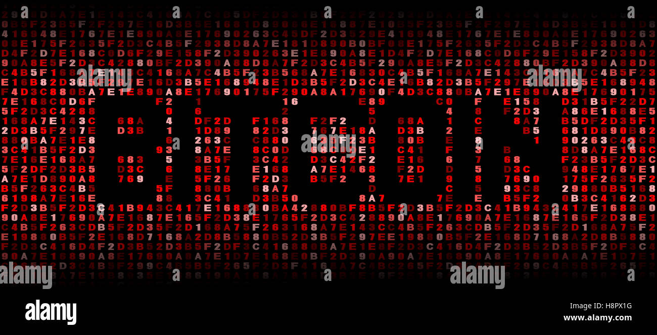 Bitcoin text on hex code illustration Stock Photo - Alamy