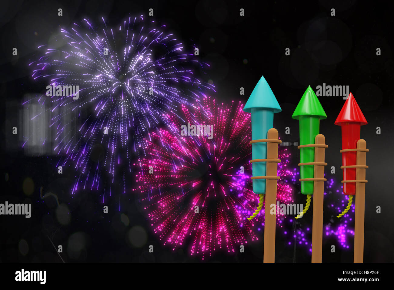 Colourful rockets hi-res stock photography and images - Alamy