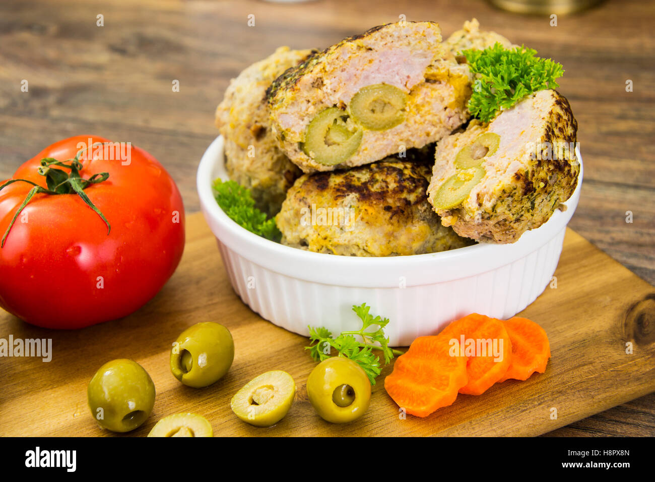 Breaded chicken cutlets hi-res stock photography and images - Alamy