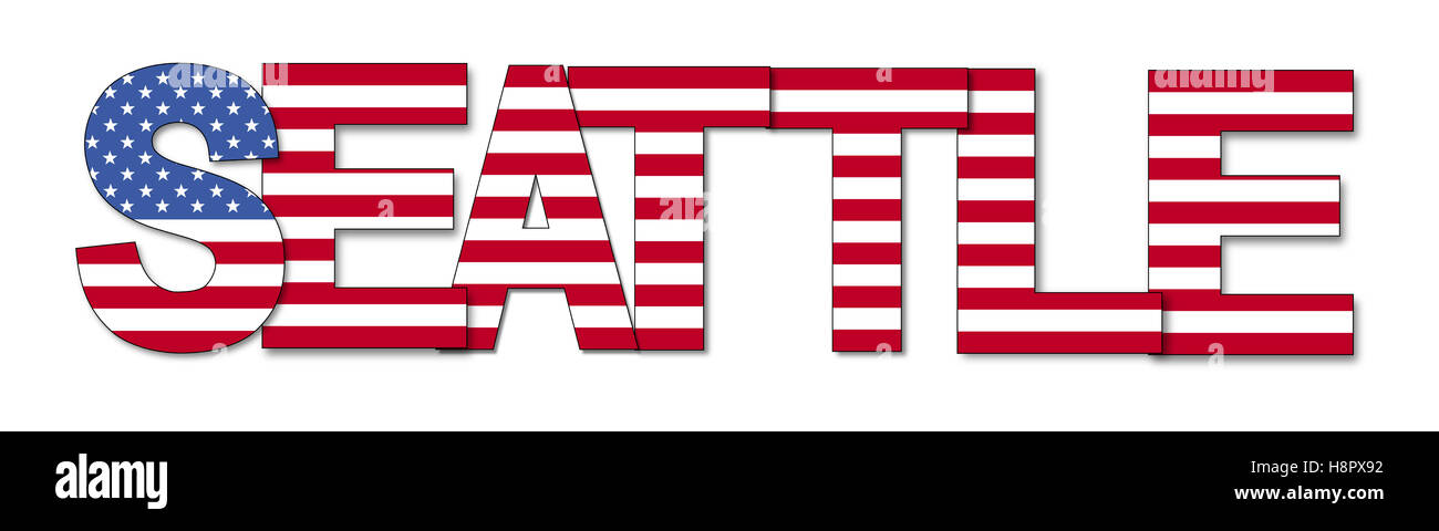 Seattle illustration hi-res stock photography and images - Alamy