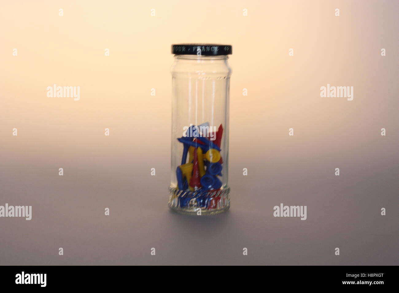glass jar of pins Stock Photo - Alamy
