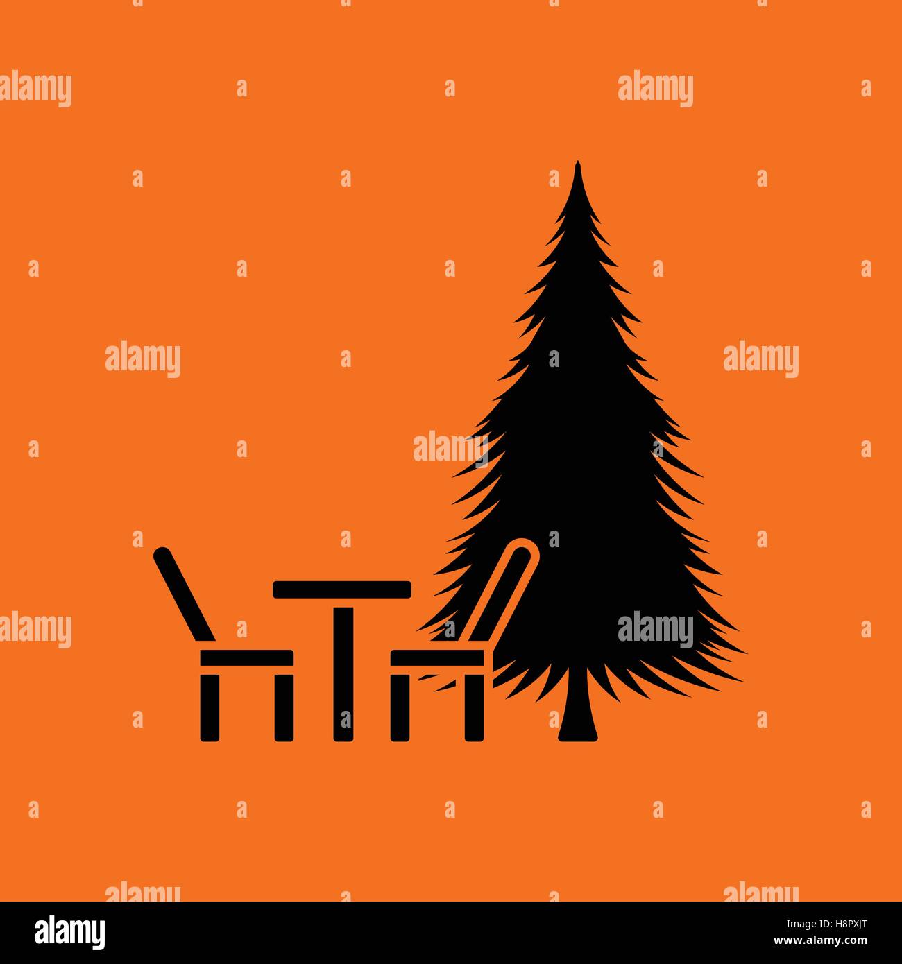 Spring courtyard Stock Vector Images - Alamy