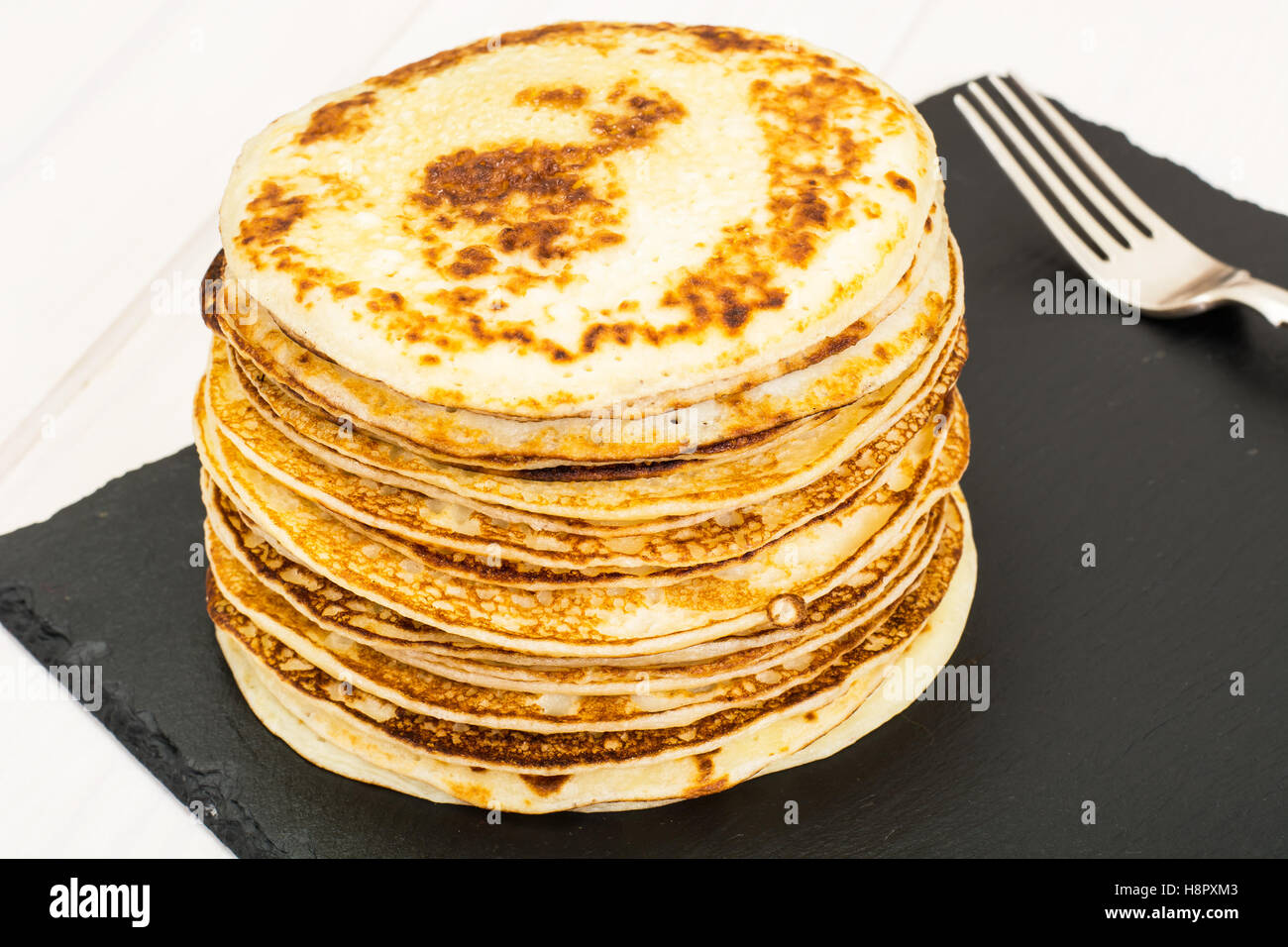 Tasty Pancakes Stack Stock Photo - Alamy