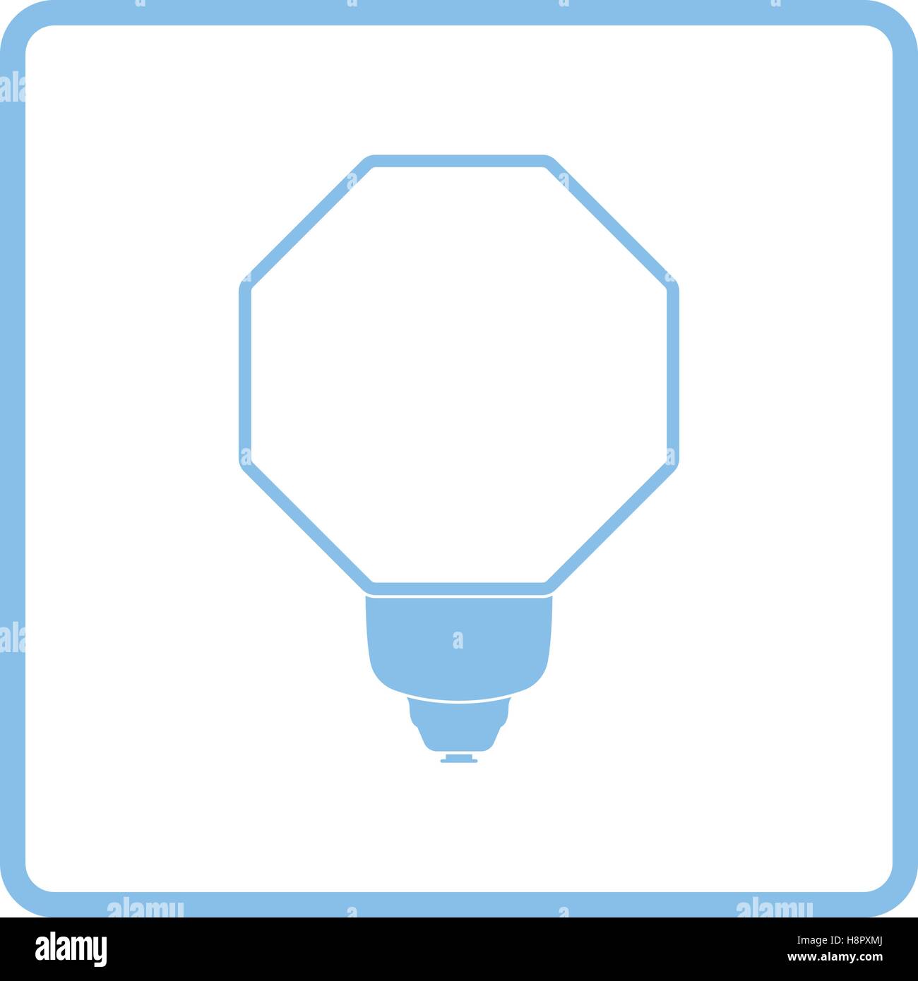 Icon of portable fashion flash. Blue frame design. Vector illustration ...