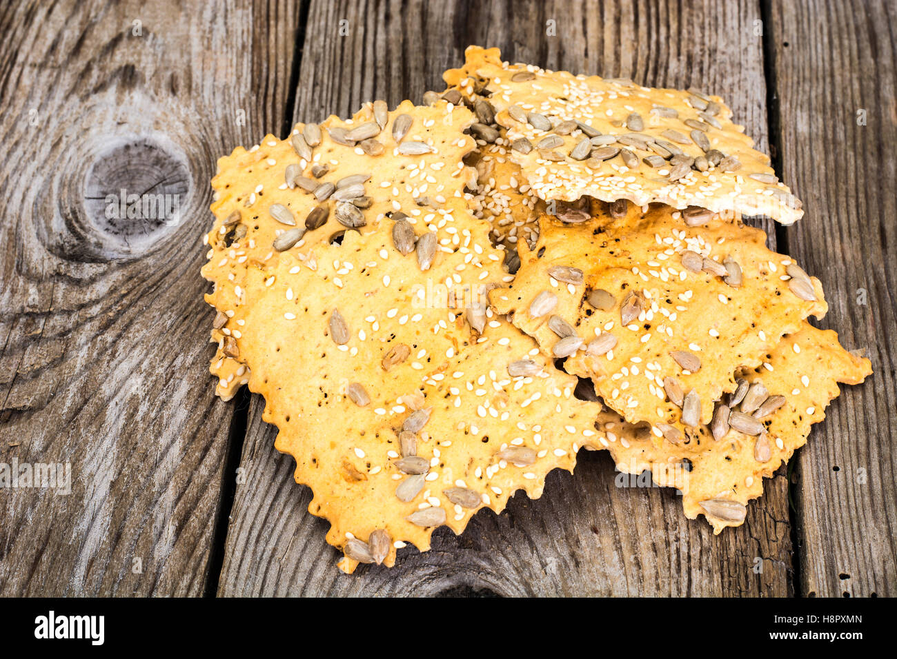 Salty Biscuits Cracker Stock Photo - Alamy