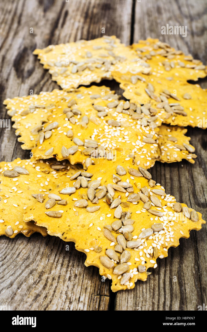 Salty Biscuits Cracker Stock Photo - Alamy