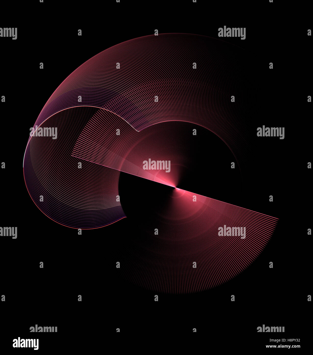 Abstract fractal rotation shape computer generated image Stock Photo ...