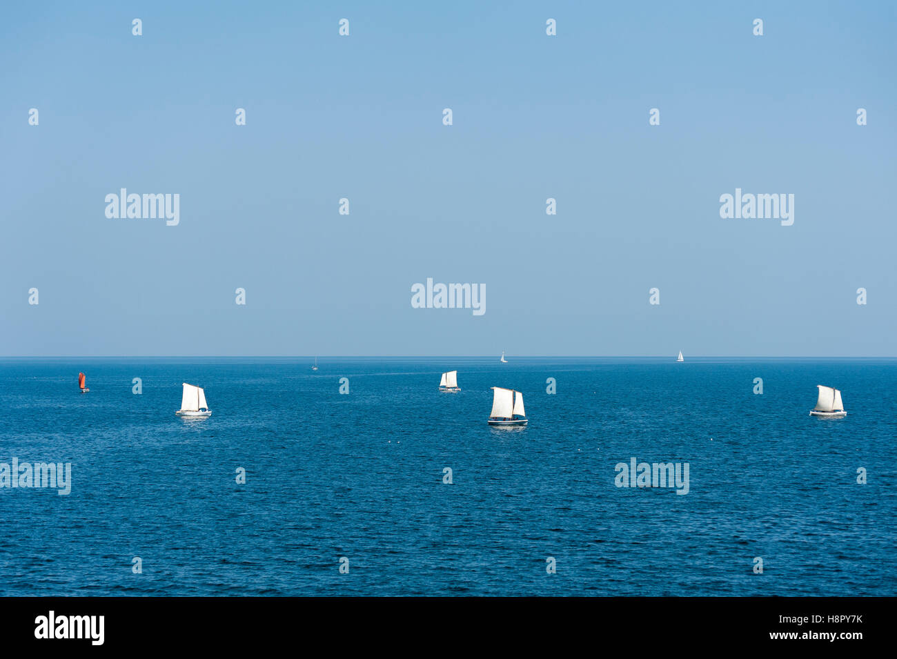 Sailing in deep blue sea hi-res stock photography and images - Alamy
