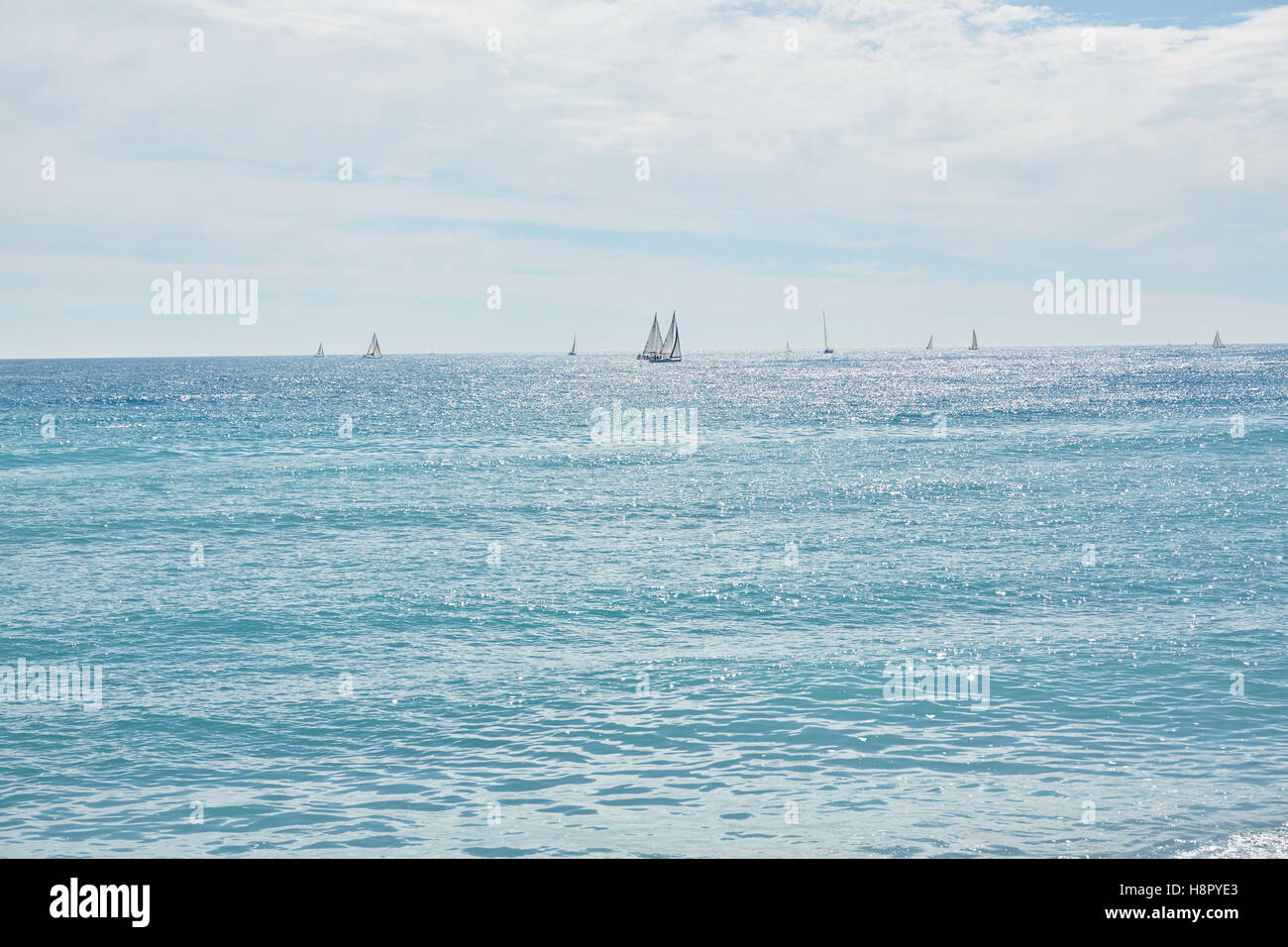 Sea beach in Barcelona Stock Photo - Alamy