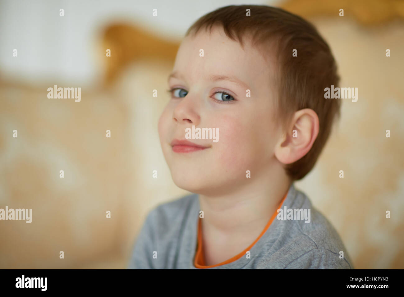 nice boy smiling Stock Photo - Alamy