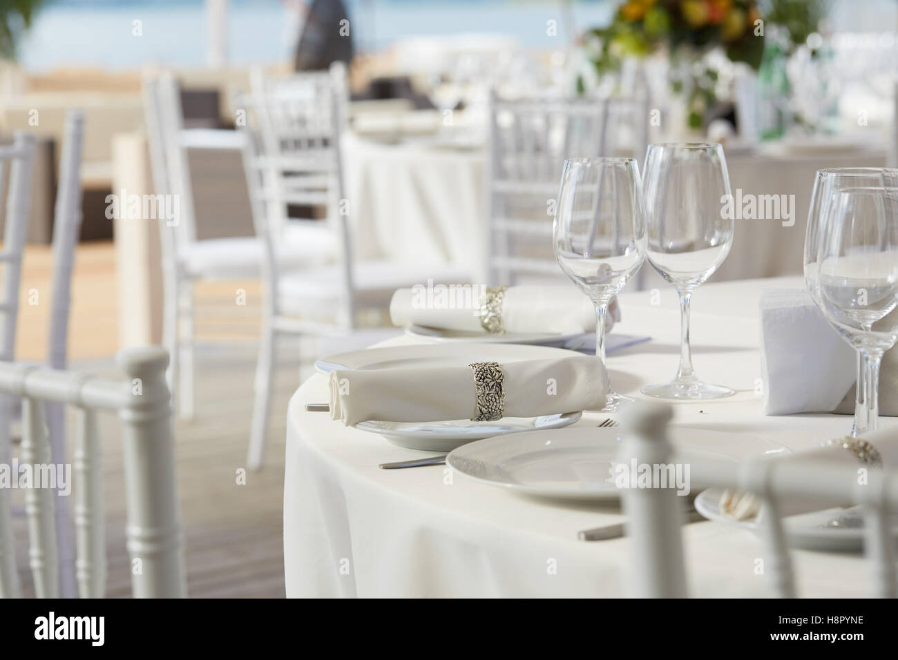 table setting for celebration Stock Photo - Alamy