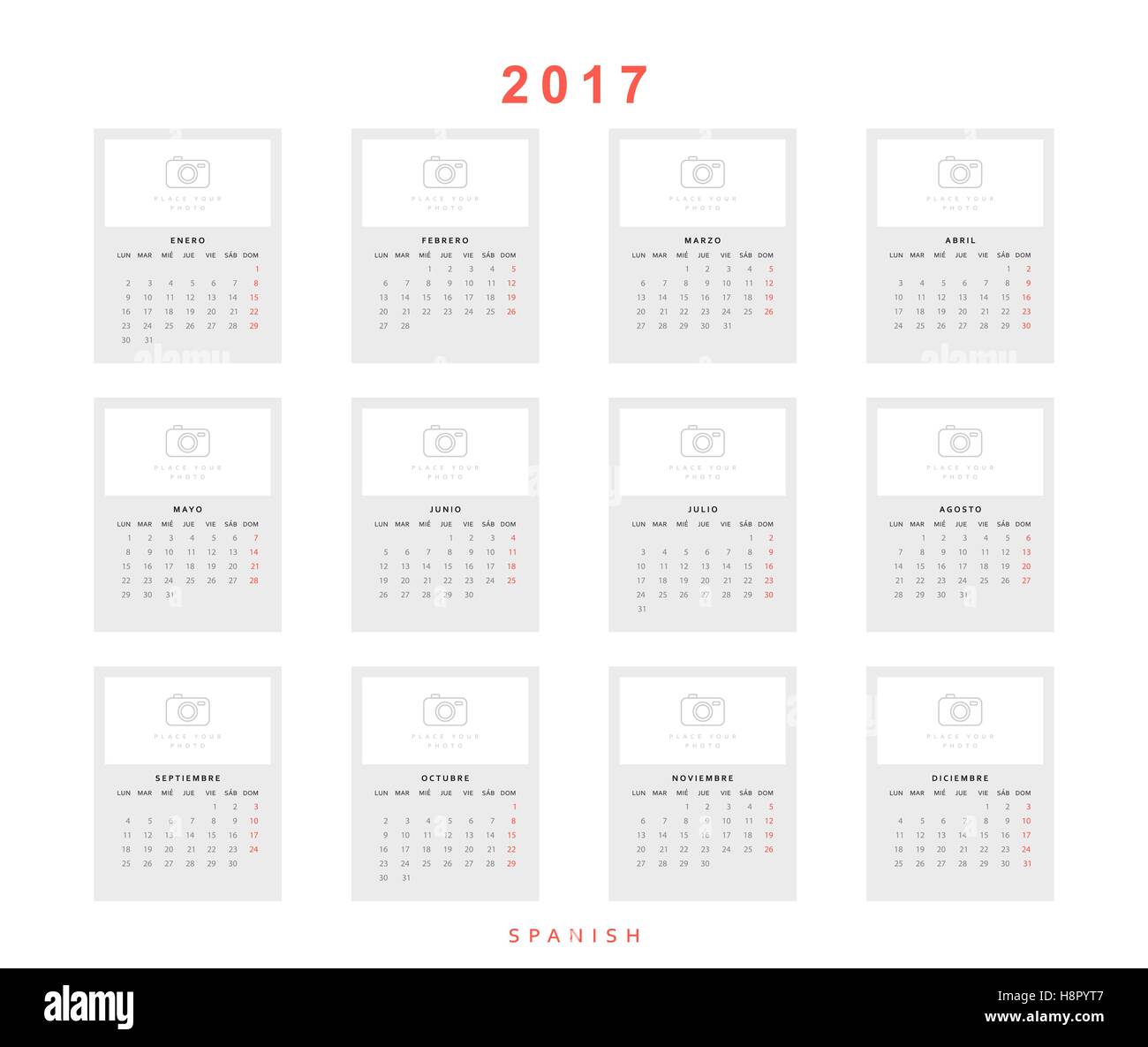 June month in spanish calendar hi-res stock photography and images - Alamy