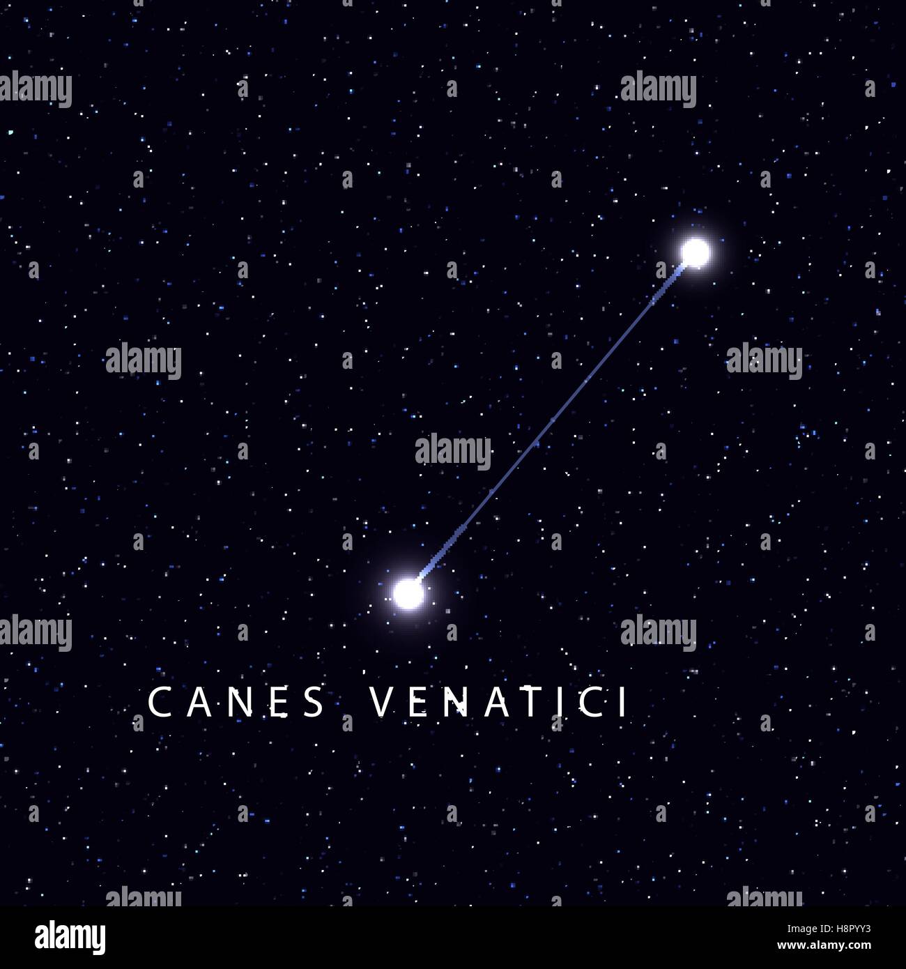Sky Map with the name of the stars and constellations. Astronomical ...
