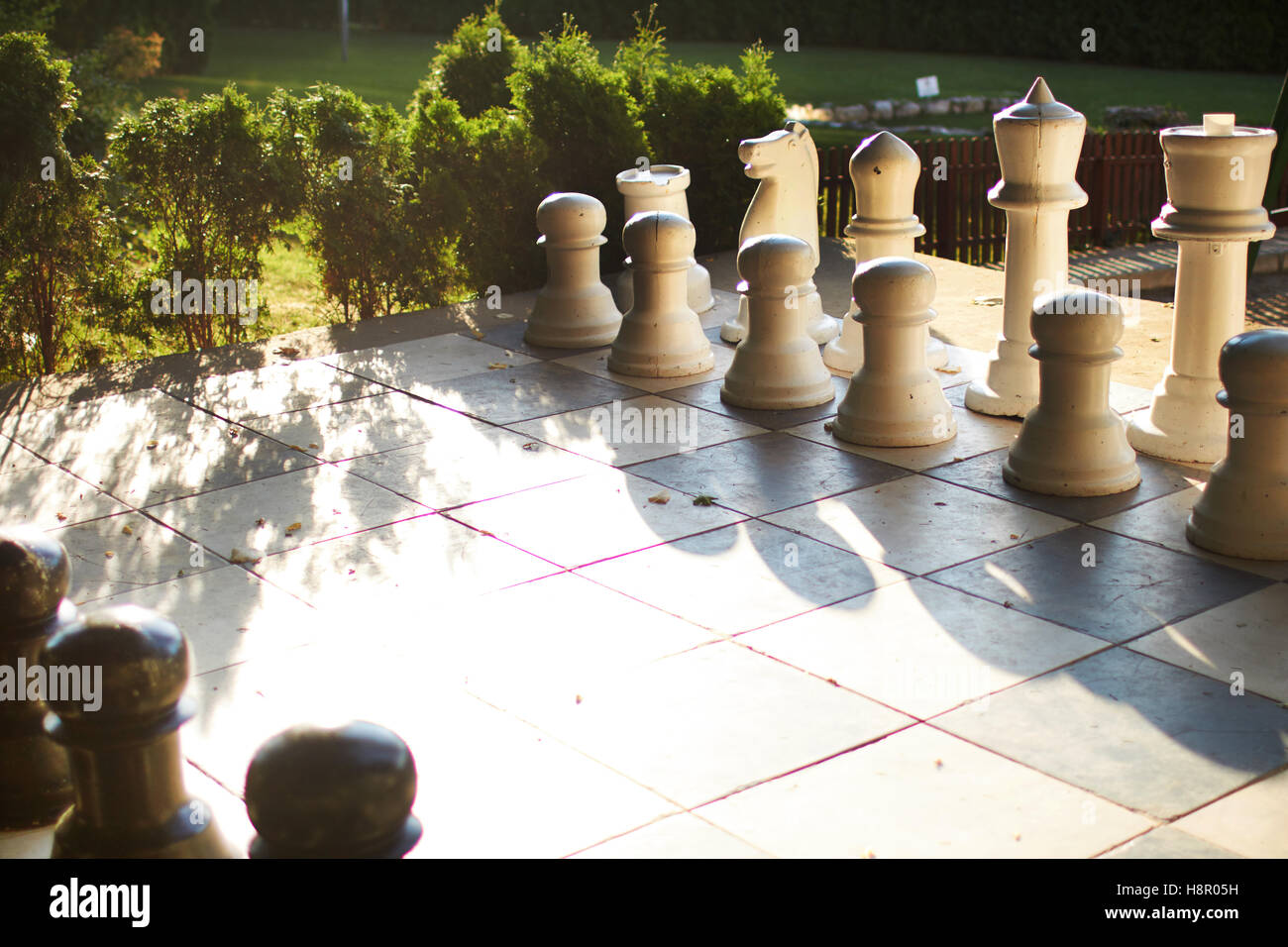 chess pieces large Stock Photo - Alamy
