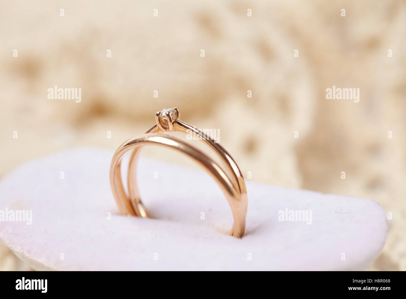 two gold rings Stock Photo - Alamy