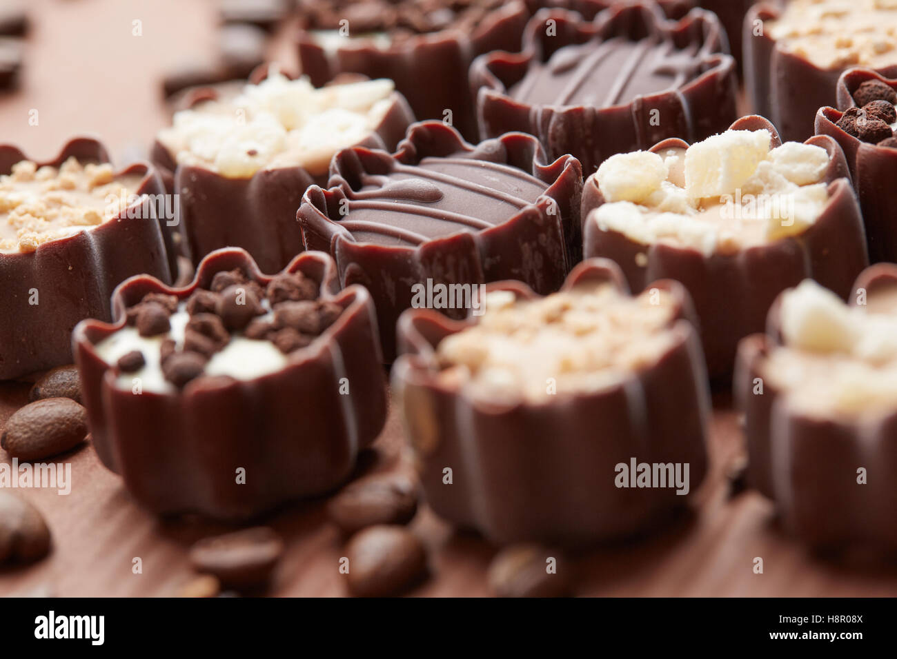 delicious chocolate candies Stock Photo - Alamy