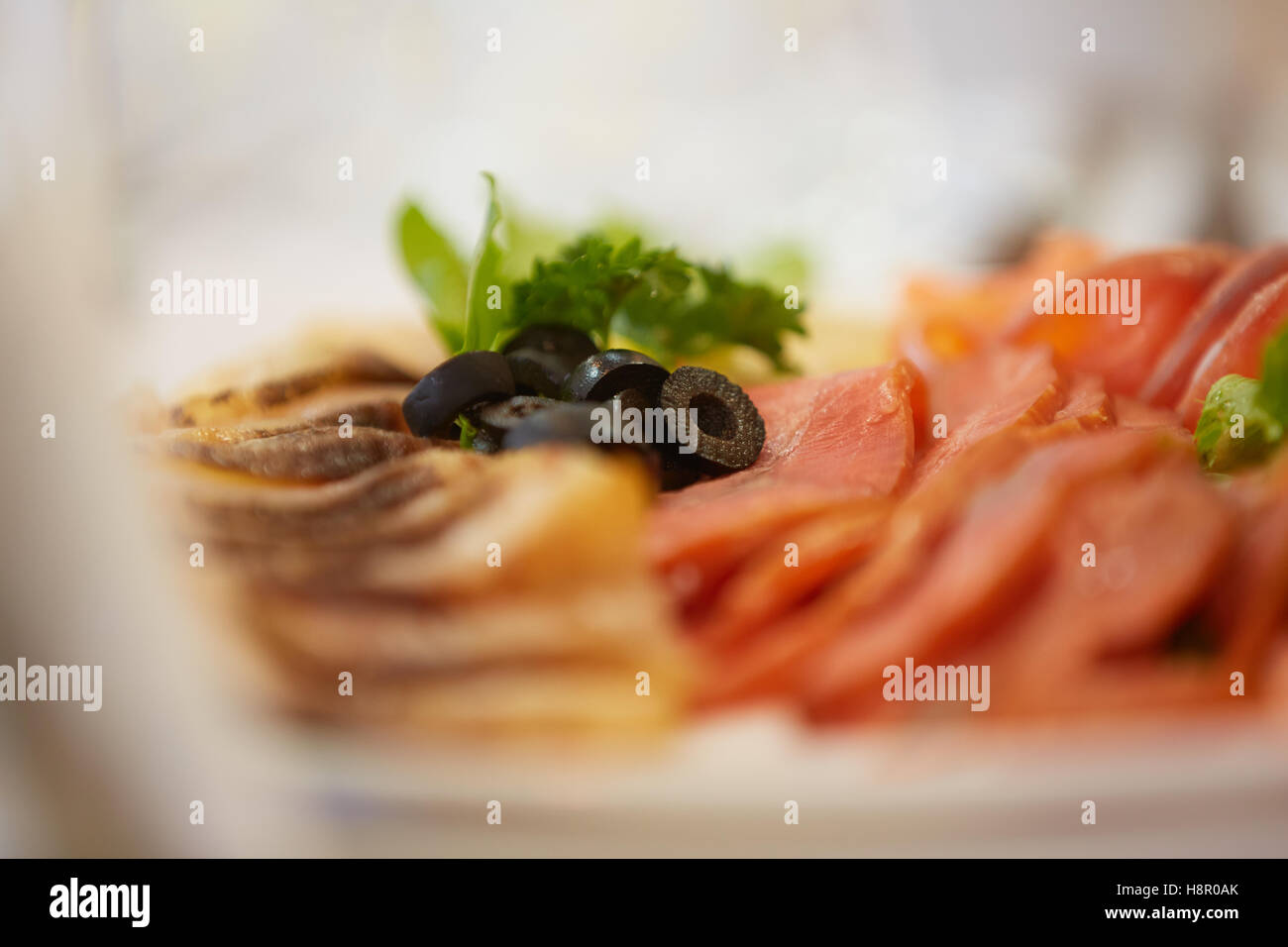 serving dishes in the restaurant Stock Photo - Alamy