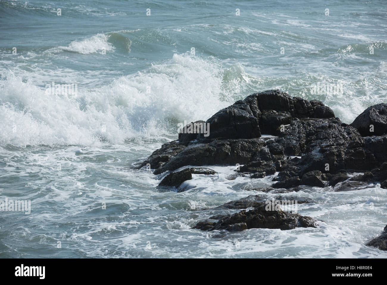 waves on the beach Stock Photo - Alamy