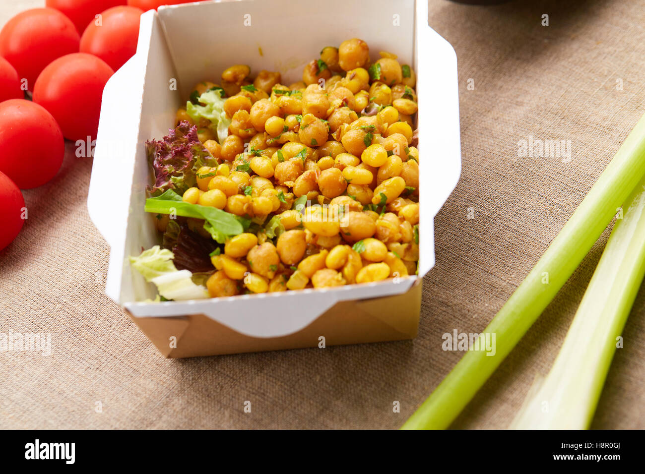 beans and vegetables with turmeric Stock Photo - Alamy