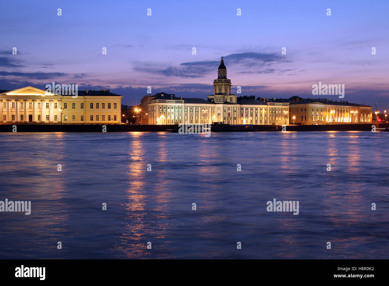 Petersburg Riverview, white nights, Russia Stock Photo - Alamy