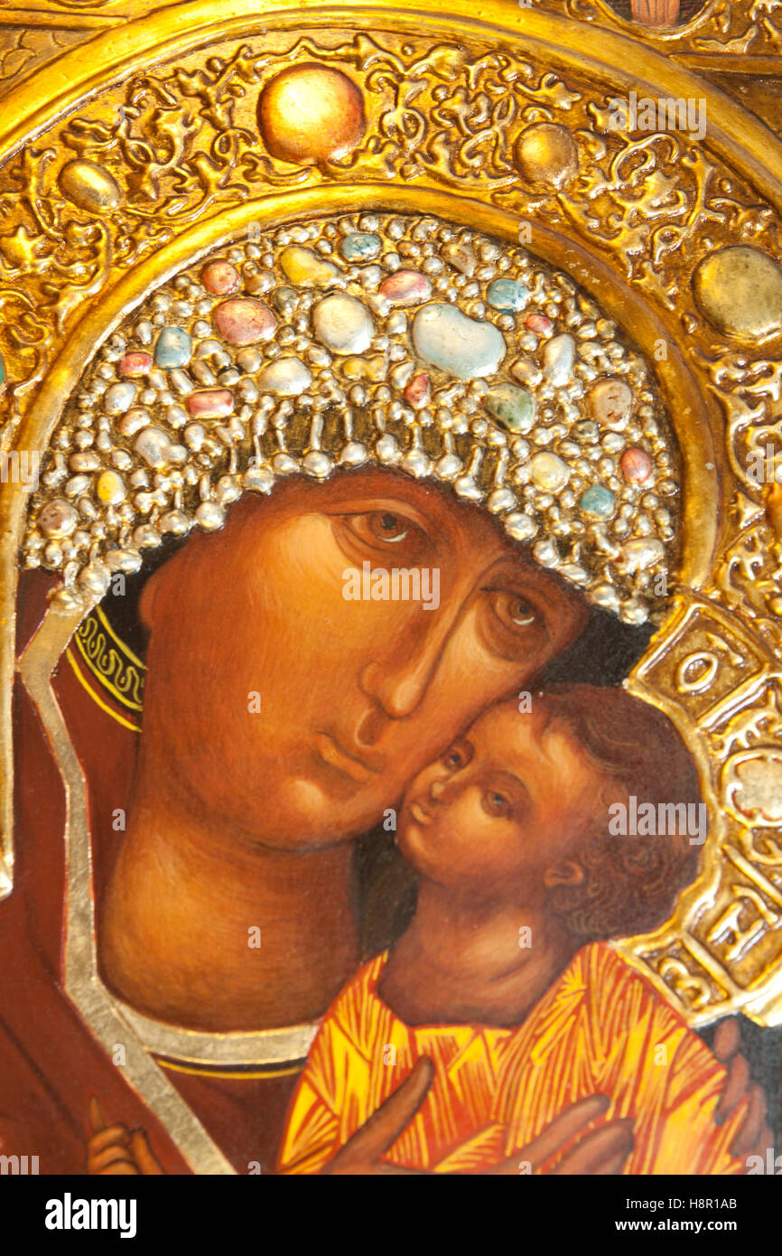 photo of orthodox holy painting called icon Stock Photo - Alamy
