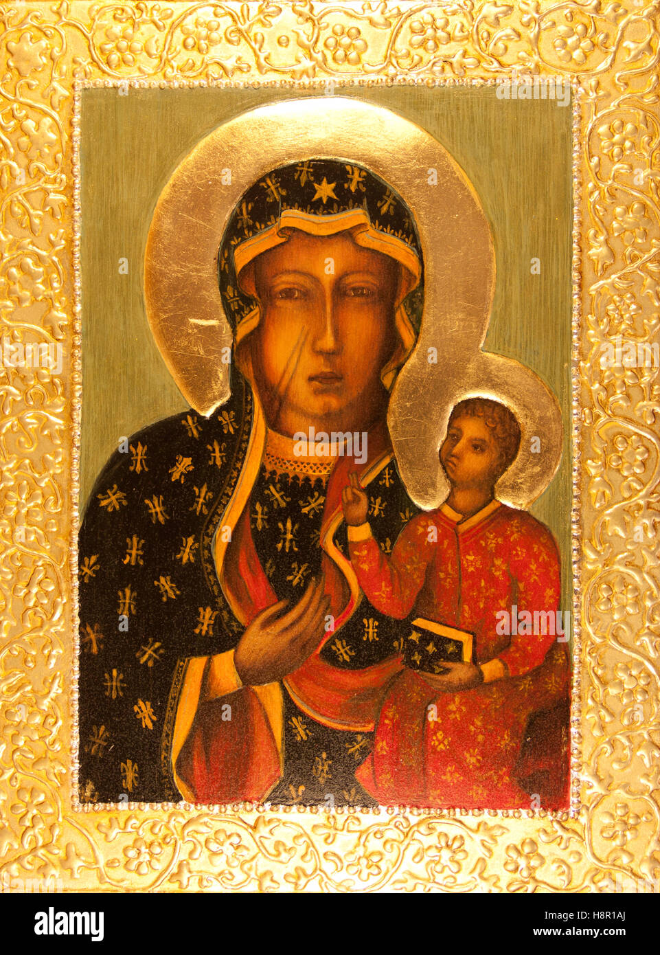 photo of orthodox holy painting called icon Stock Photo - Alamy
