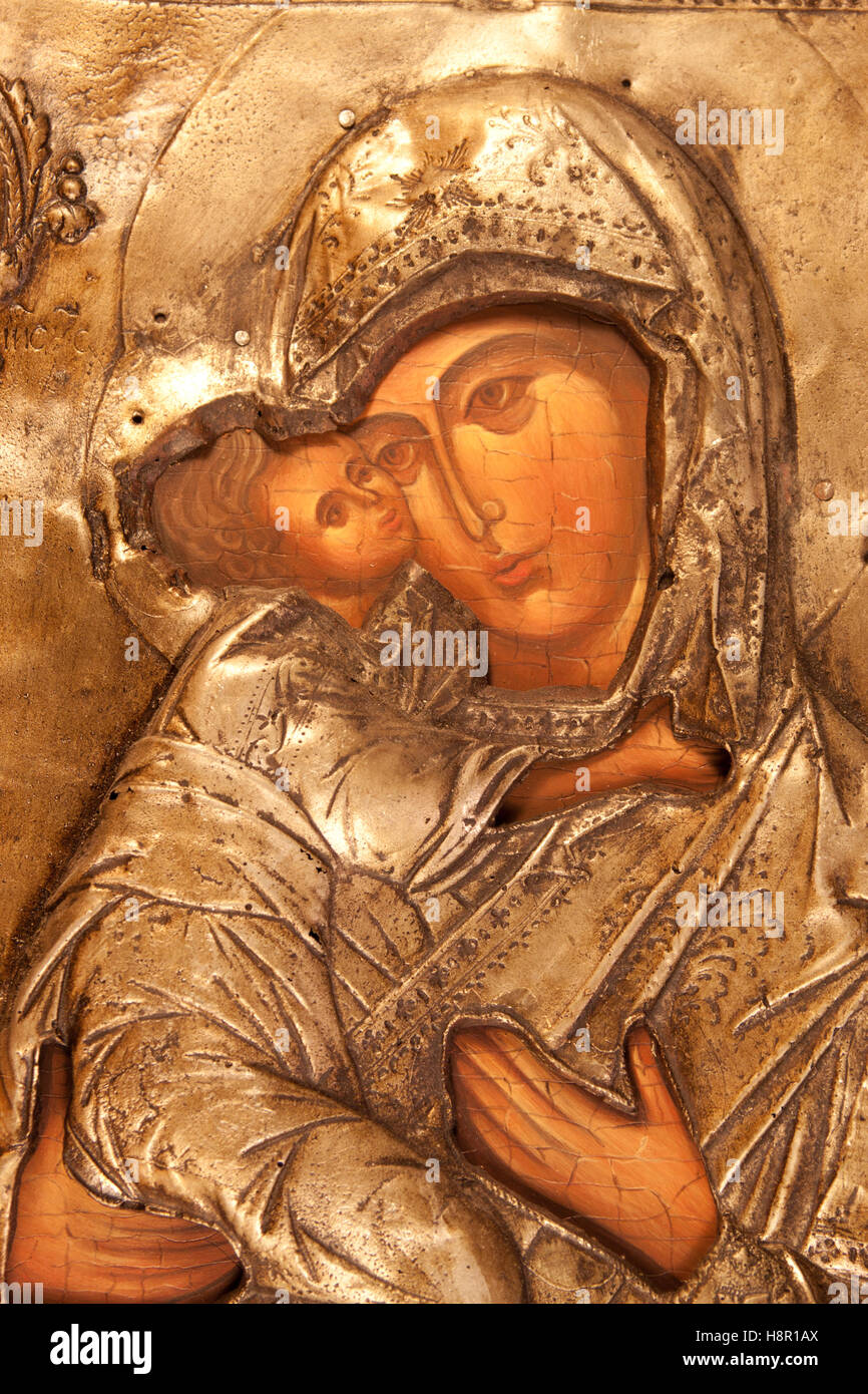photo of orthodox holy painting called icon Stock Photo - Alamy