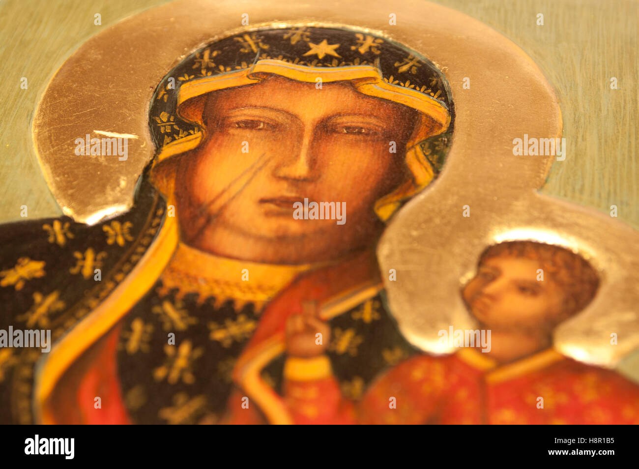 photo of orthodox holy painting called icon Stock Photo - Alamy