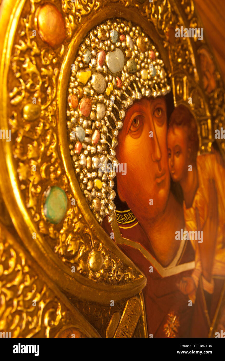 photo of orthodox holy painting called icon Stock Photo - Alamy