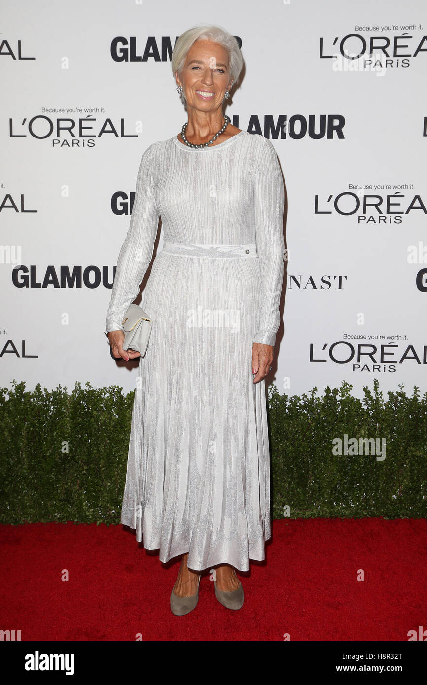 Los Angeles, Ca, USA. 14th Nov, 2016. Christine Lagarde at Glamour's ...