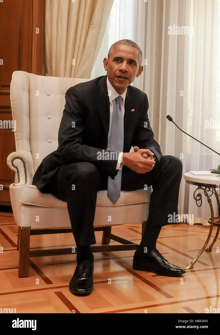 Athens, Greece. 15th Nov, 2016. U.S. President Barack Obama during of ...