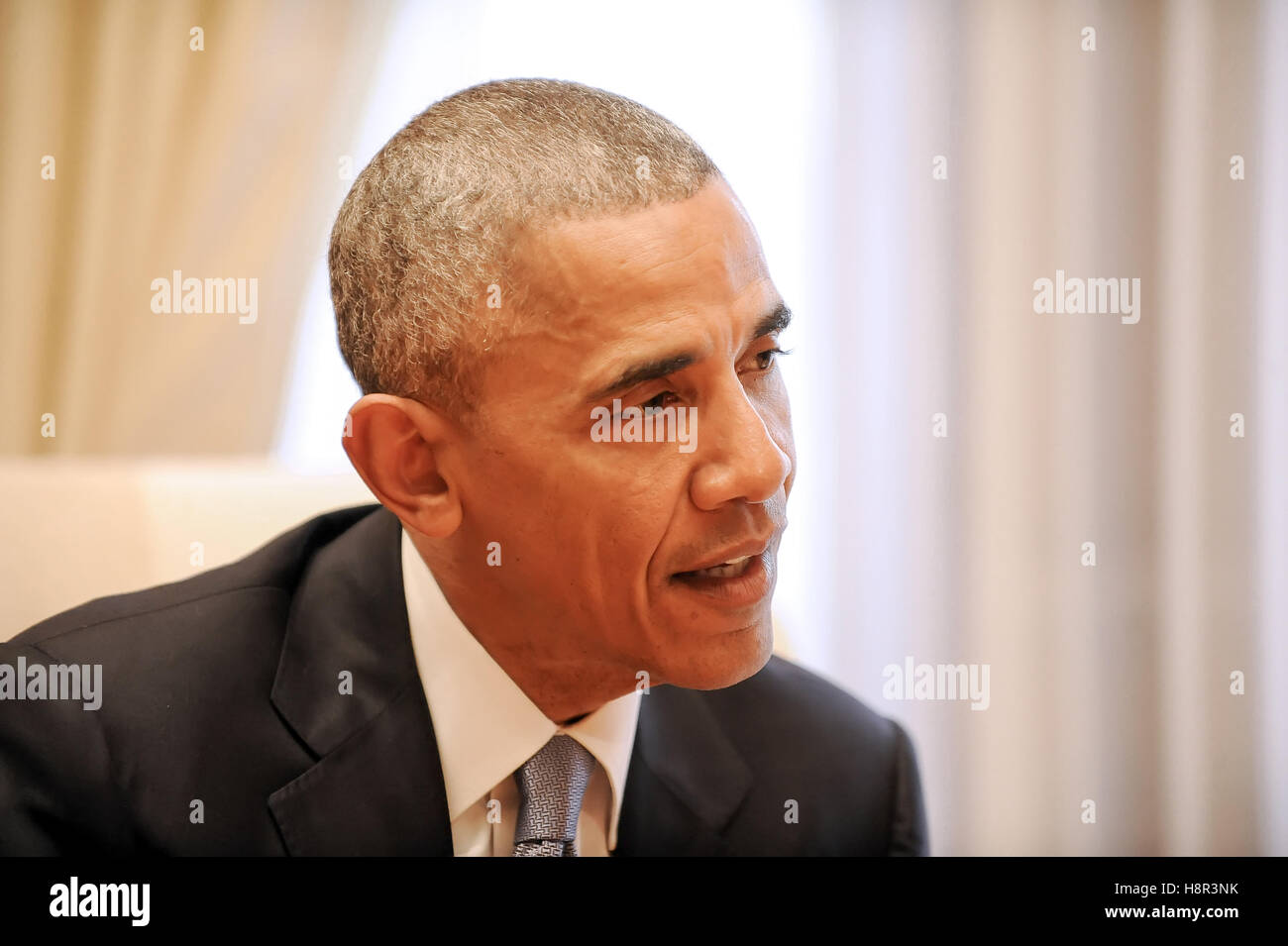 Athens, Greece. 15th Nov, 2016. U.S. President Barack Obama during of ...