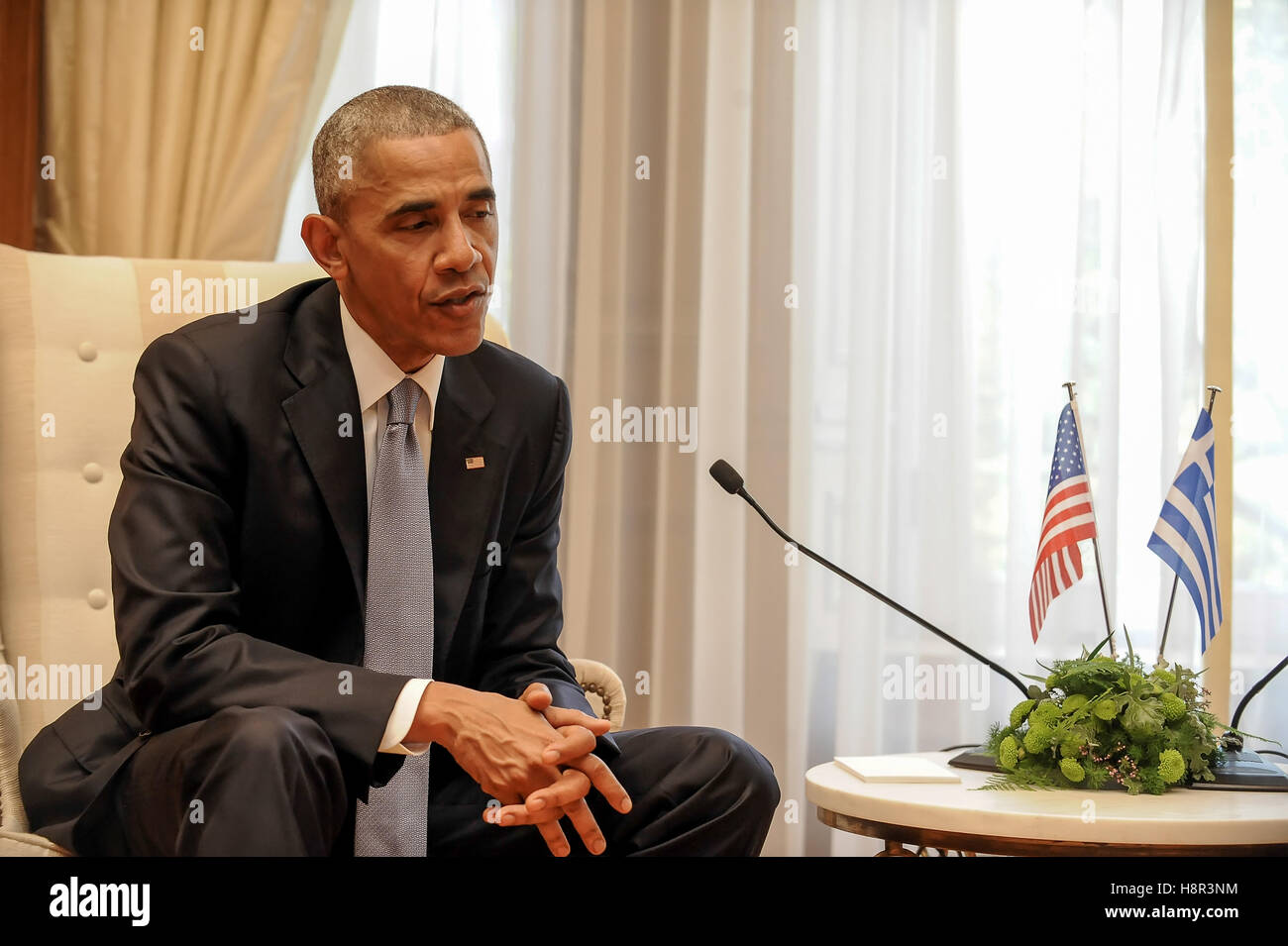 Athens, Greece. 15th Nov, 2016. U.S. President Barack Obama during of ...