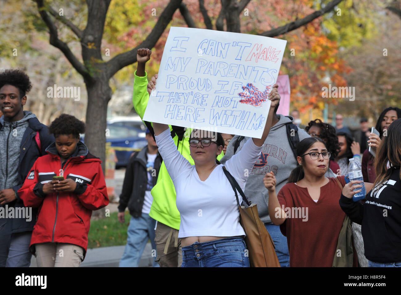 Washington, DC, USA. 15th Nov, 2016. Hundreds of Washington, DC, high ...