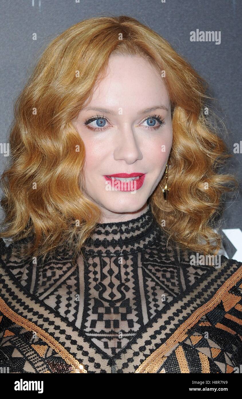 New York, USA. 15th Nov, 2016. Christina Hendricks at arrivals for 'Bad ...