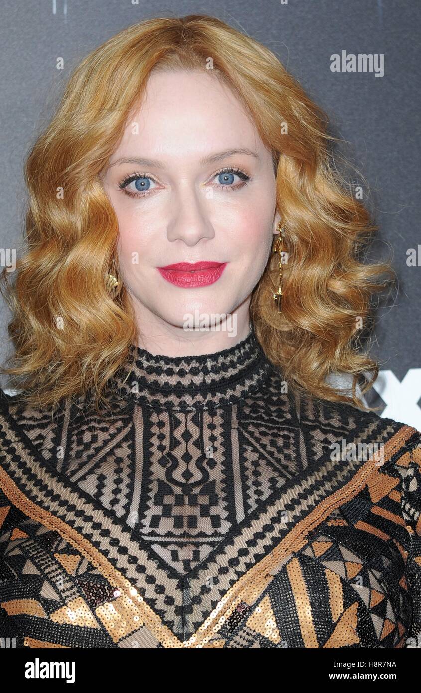 New York, USA. 15th Nov, 2016. Christina Hendricks at arrivals for 'Bad ...